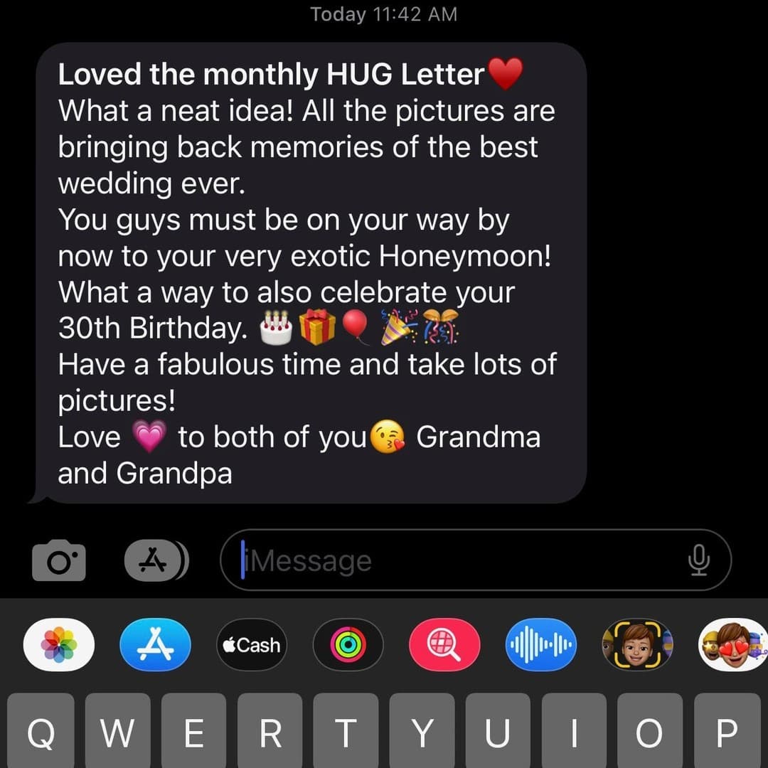 Hug Letters | The most thoughtful gift for grandparents
